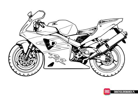 Kolorowanka Motocykl Honda Darmowe Kolorowanki Do Druku