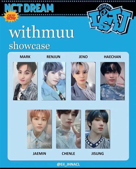 NCT DREAM ISTJ WITHMUU WM2 0 POB PHOTOCARD PC SET Hobbies Toys