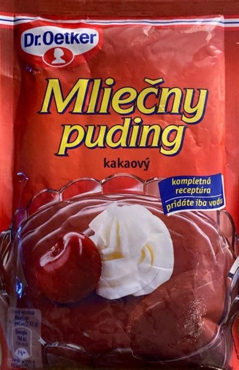 Mlie Ny Puding Kakaov Dr Oetker Kal Rie Kj A Nutri N Hodnoty