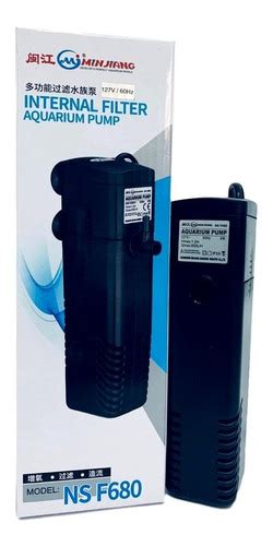 Filtro Interno Minjiang 600l h Para Aquário Até 120lts Parcelamento