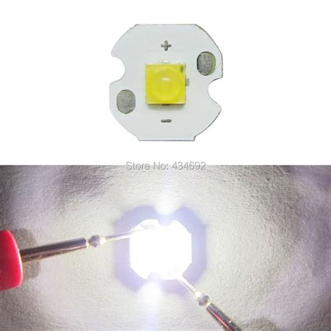 Original Epistar LED 1W 3W 12mm High Power White 6000 6500K 90 240LM