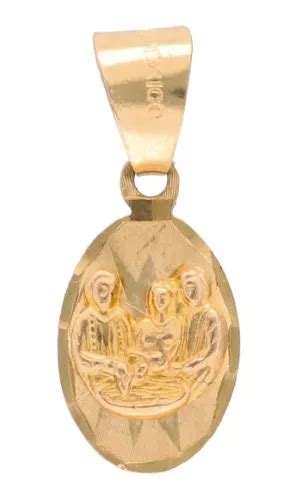 Medalla De Oro Amarillo K Motivo Religioso Gramos Cuotas Sin