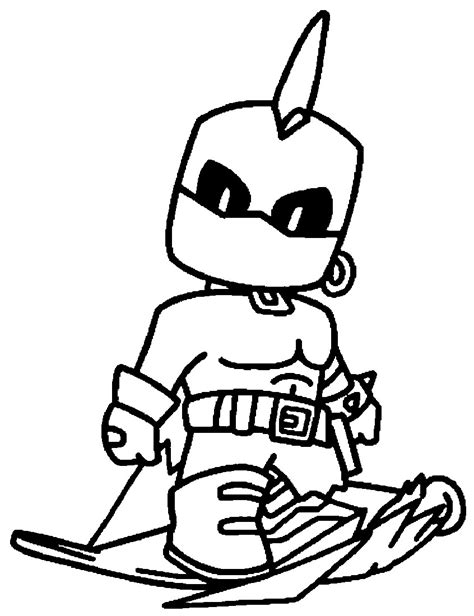 Dibujos de Furiken Stumble Guys para colorear Divertirse con los niños
