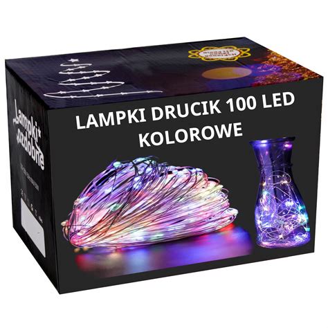 LAMPKI CHOINKOWE DRUCIK NA PRĄD MICRO LED KOLOROWE DR100 Cena