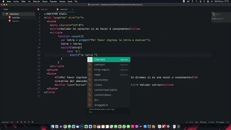 uso de switch con javascript youtube