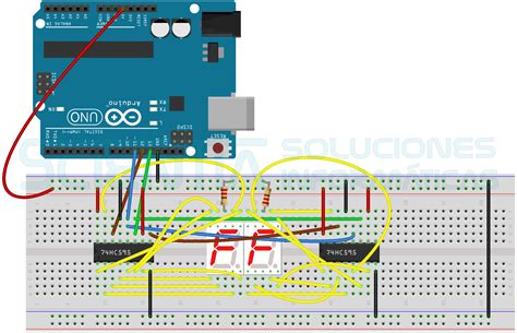 como utilizar displays de 7 segmentos con arduino programando a medianoche