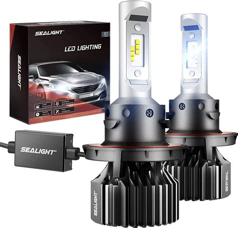 SEALIGHT H13 9008 LED Headlight Bulbs 14000LM 400 Brightness Dual Hi