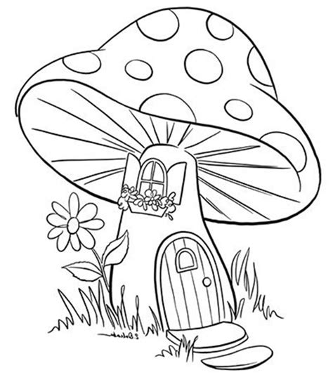 37 Desenhos De Cogumelos Para Imprimir E Colorir Pintar