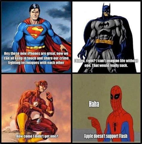 Super Heroes Iphones Flash Funny Funny Commercials Nerd Humor