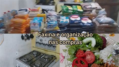 faxina e organização das compra um pouco da reeducação alimentar
