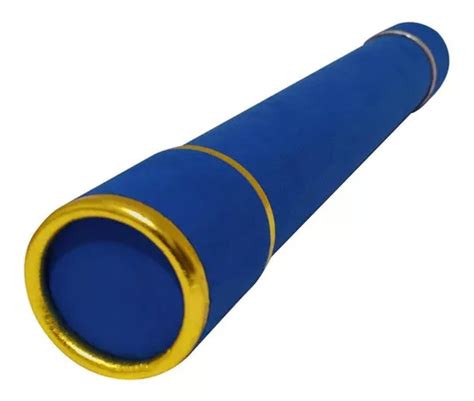 Canudo De Formatura Em Camur A Azul Royal Prata Mercadolivre