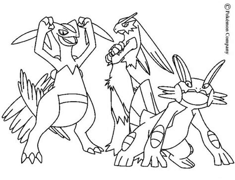 Mega Swampert Coloring Pages
