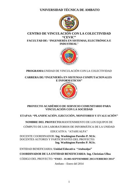 PDF UNIVERSIDAD TÉCNICA DE AMBATO CENTRO DE VINCULACIÓN repositorio