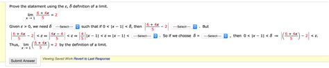 solved prove the statement using the ε δ definition of a