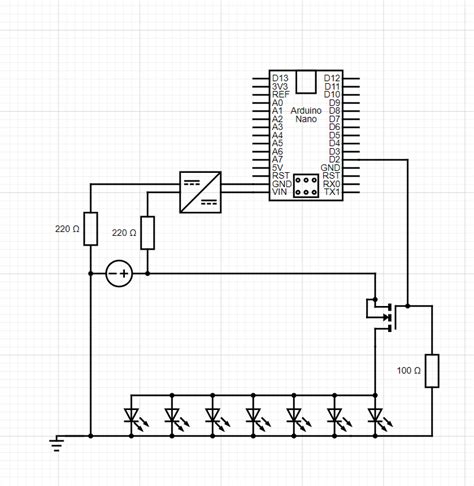 Gate And Pull Down Resistor Values For MOSFET And Arduino