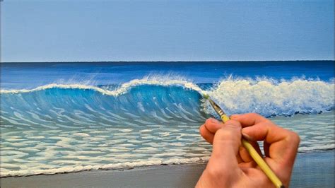 How To Paint A Wave In Acrylics YouTube