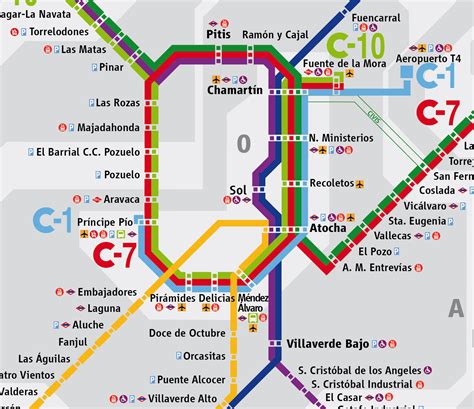 Metro De Madrid M S De Im Genes Del Mapa De Metro Cercan As Y Bus