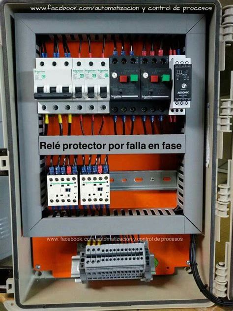Tablero de arranque de motores trifasicos con protección por falta de