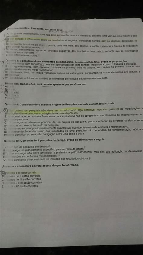 prova corrigida Metodo de pesquisa Metódos de Pesquisa Unip