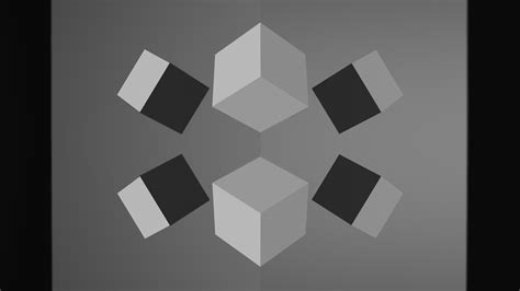 Fondos de pantalla ilustración monocromo logo simetría cubo
