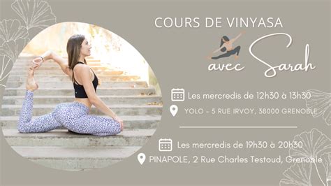 Tickets Vinyasa Yoga Avec Sarah Grenoble Billetweb