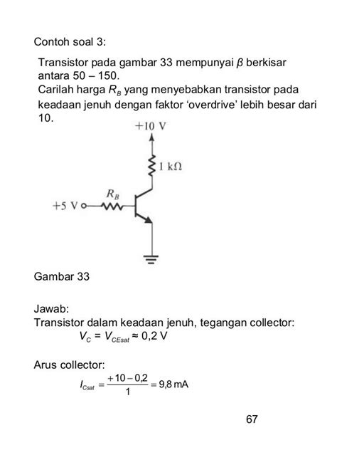 Contoh Soal Transistor Dan Jawabannya Lembar Edu