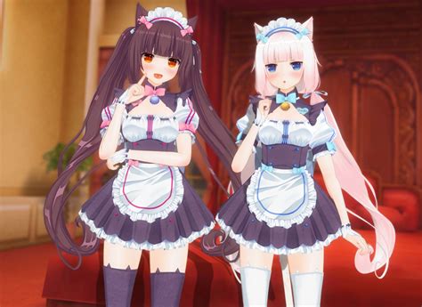 NEKO WORKs NEKOPARA Chocolat Vanilla Maid Clothes Set DLC CM3D2