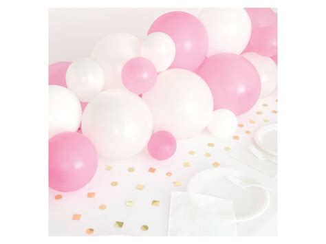 Zestaw Balon W Do Girlandy Balonowej Bia O R Owej Unique Przyj Cia