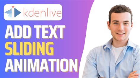 How To Add Sliding Text Animation In Kdenlive Step By Step YouTube