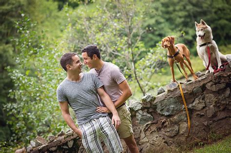 Outdoor Gay Engagement Shoot In Massachusetts PS Love