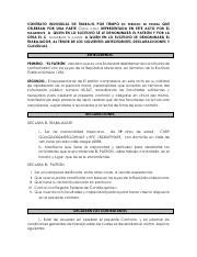 Contrato Individual De Trabajo Pdf Contrato Individual De Trabajo