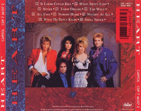 Car Tula Trasera De Heart Heart Portada