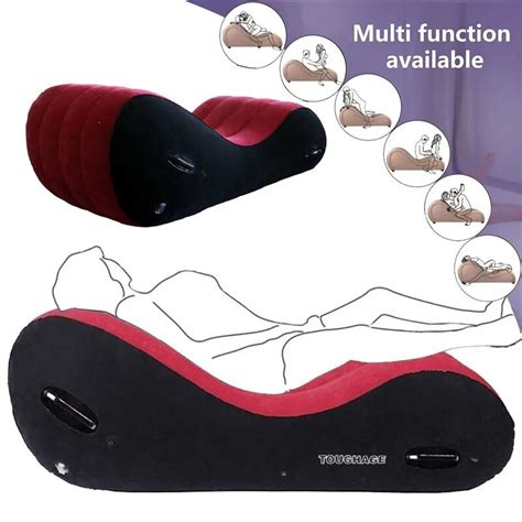 Toughage Inflatable Sofa Couples Deeper Position Support With Cuff Kits Lounge Chair S Shape