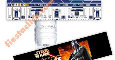 Starwars Etiqueta Para Botella 12