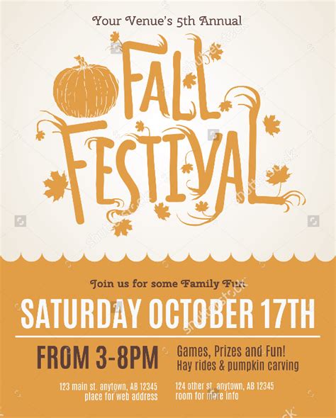 21 Fall Flyer Templates Sample Templates