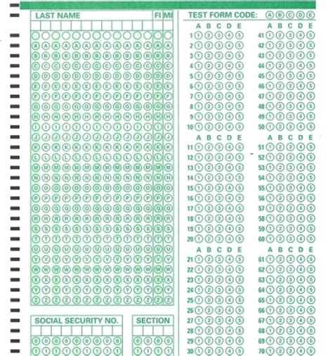 Printable Scantron Sheets Printable Word Searches