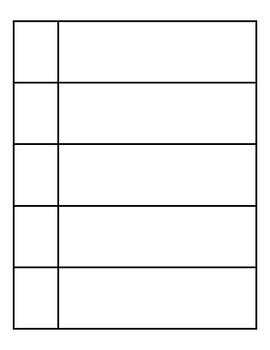 Printable Blank Table Template