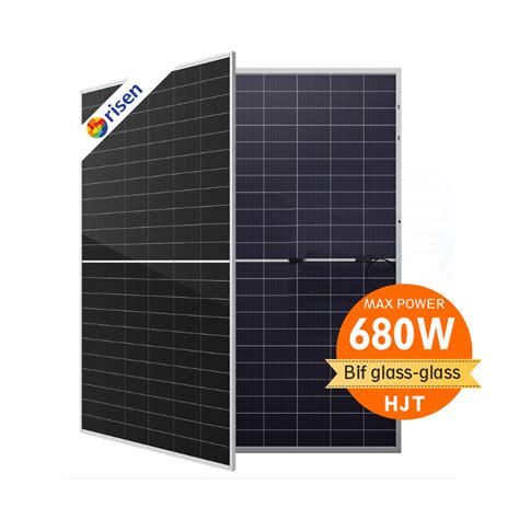 Risen Hjt Hyper Ion Series Bifacial Mono Solar Panel 680W For MW
