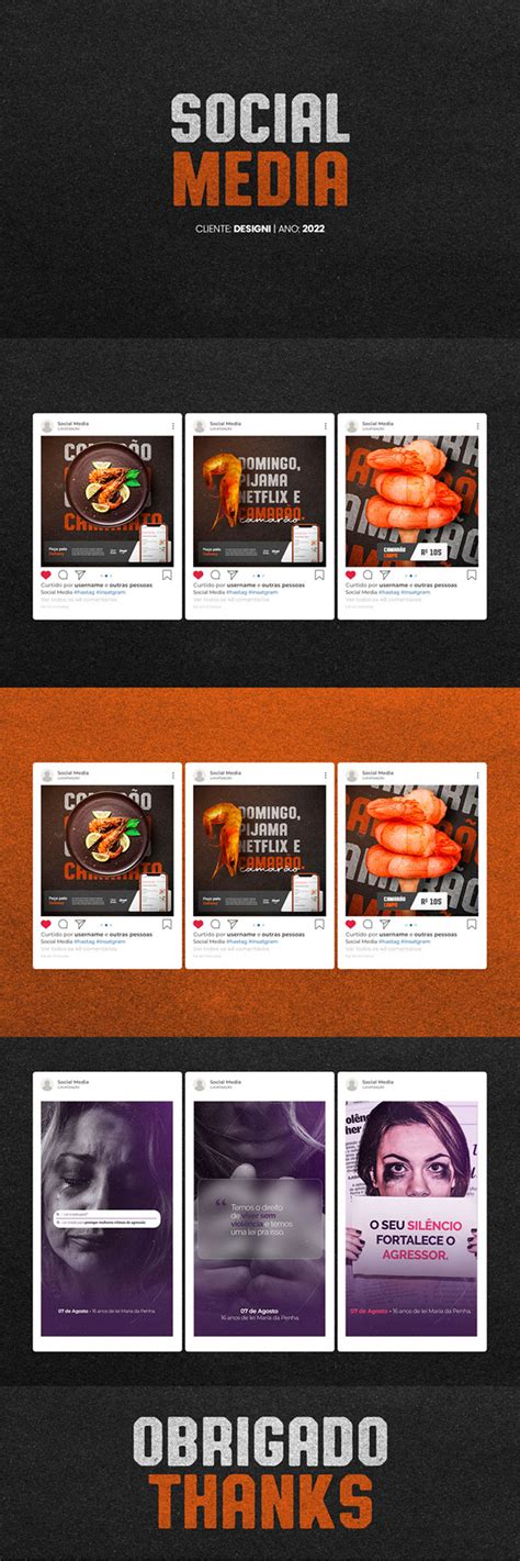 Apresentação Behance de Portfolio Social Media PSD Editável download