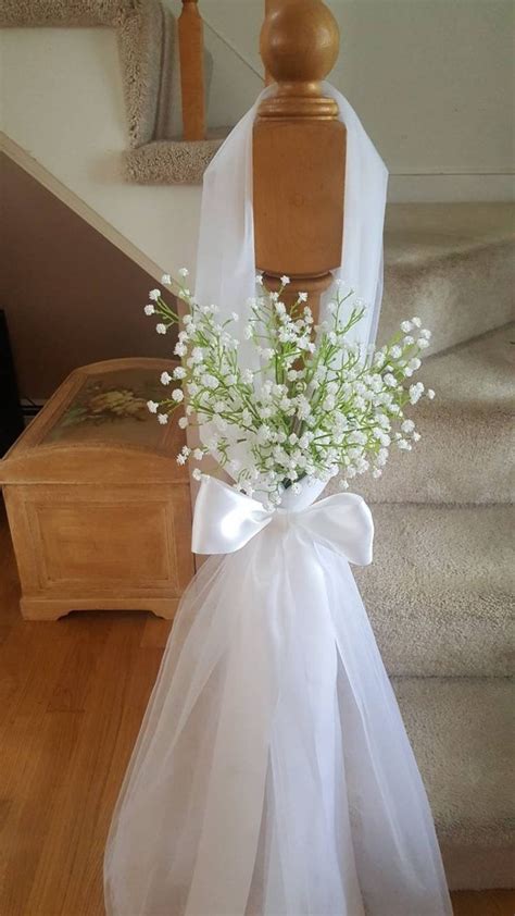 SET OF 10 Pew Babies Breath Wedding Decor Aisle Hangers Etsy