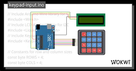 Keypad Input Ino Copy Wokwi ESP32 STM32 Arduino Simulator