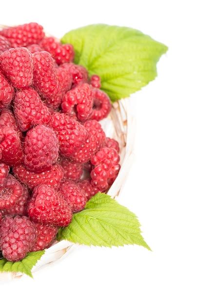 Premium Photo Raspberries Isolated On White