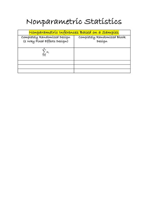 nonparametric statistics pdf