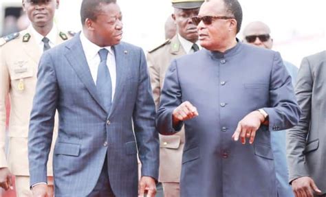 Coopération Le chef de lEtat Faure Gnassingbé en visite damitié et