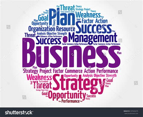 Business Word Cloud Concept Stock Vector Illustration 337644275