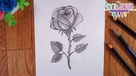 C Mo Dibujar Una Rosa Con L Piz De Manera F Cil Paso A Paso Youtube