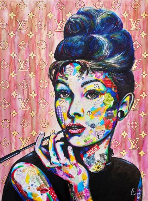 Audrey Hepburn Pop Art Black And White