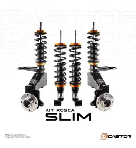 Kit Suspensão Rosca Slim Castor Gol G3