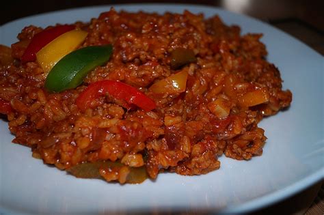 Reis Hackfleisch Pfanne Mit Paprika Von Iris75 Chefkoch De