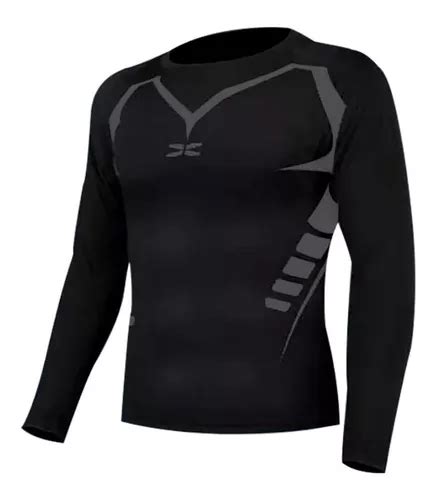 Playera Deportiva Licra De Compresi N Manga Larga Cuad Gyk En Venta En